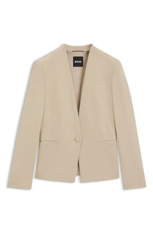 BOSS Jemma Collarless Jacket