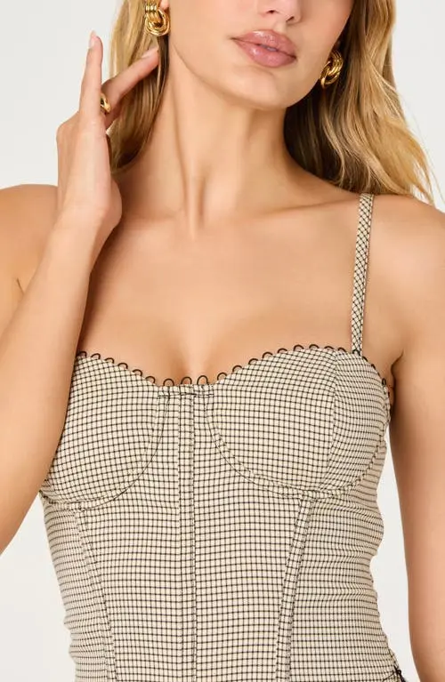 Astr The Label Chasity Corset Top - Black Tan