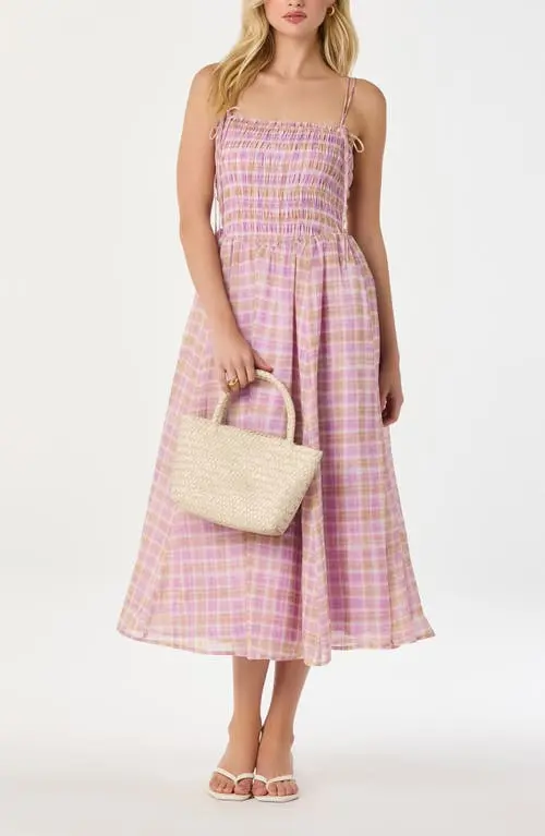 Astr The Label Lahela Plaid Sundress