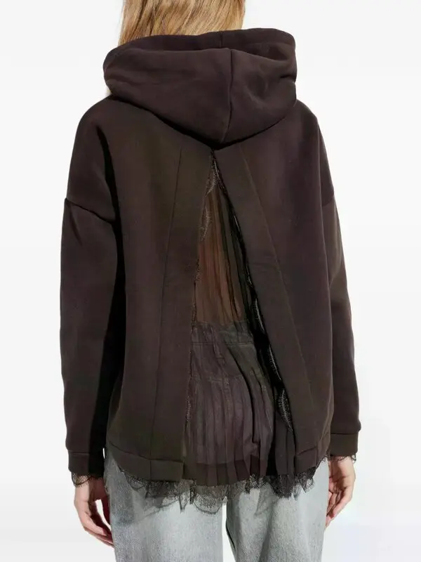 ALLSAINTS Lace-trimmed Hoodie