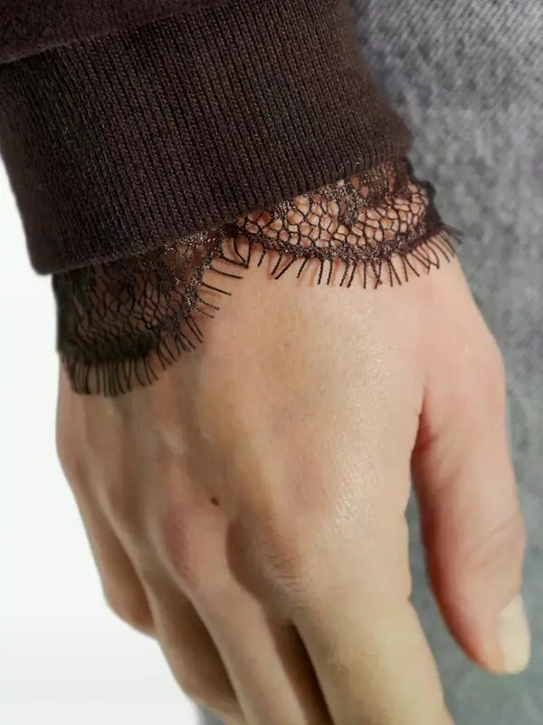 ALLSAINTS Lace-trimmed Hoodie
