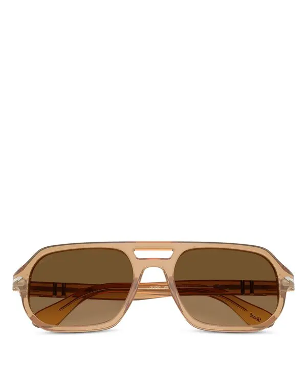 Persol 59mm Pillow Sunglasses - Opal Beige