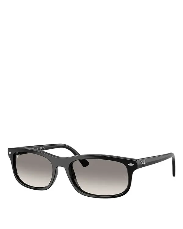 Ray-ban Rectangular Sunglasses, 57mm - Black