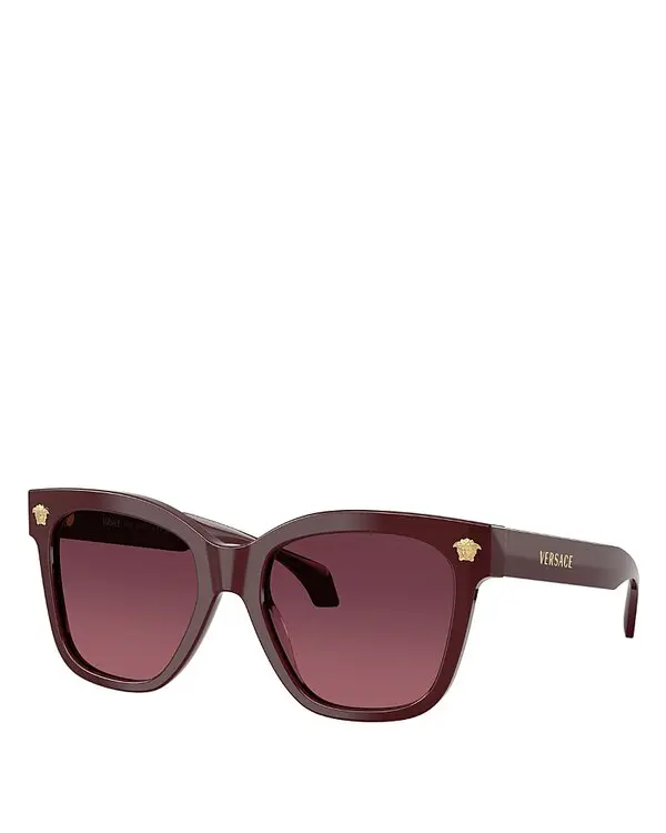 Versace Square Sunglasses, 55mm - Burgundy