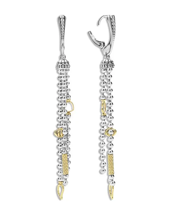 Lagos 18k Yellow Gold And Sterling Icon Tassel Drop Earrings