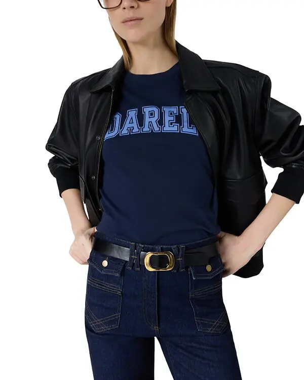 Gerard Darel Melly Varsity T-shirt - Navy