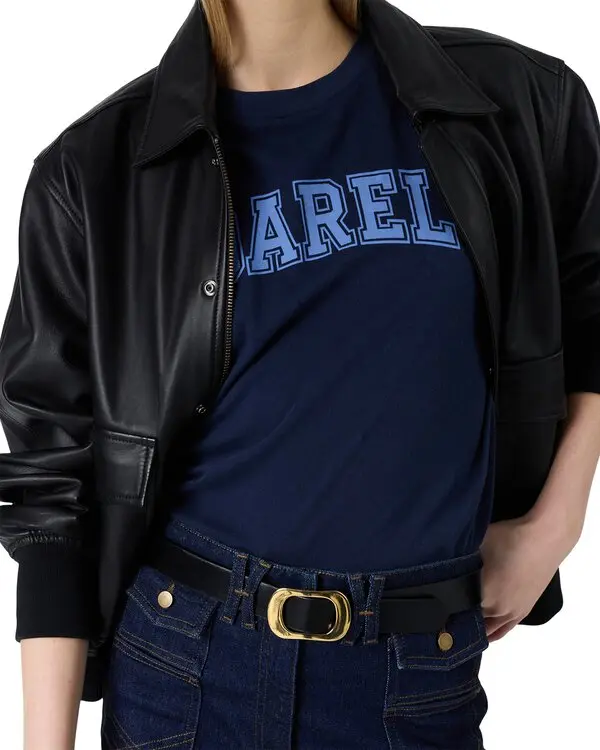 Gerard Darel Melly Varsity T-shirt - Navy