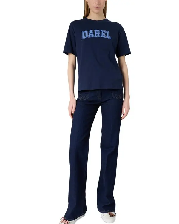 Gerard Darel Melly Varsity T-shirt - Navy