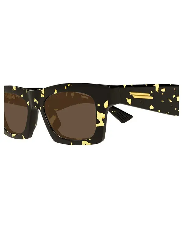 Bottega Veneta Rectangular Sunglasses, 51mm