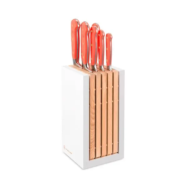 WUSTHOF 8 Piece Knife Block Set - Coral Peach