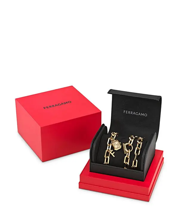 FERRAGAMO Charm Necklace Watch 16.6mm - Gold