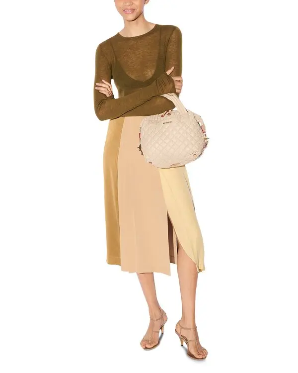 Mz Wallace Small Sutton Deluxe Bag - Buff/gold