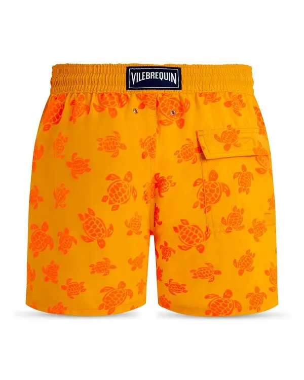 Vilebrequin Flocked Rondes Des Tortues 5.5 Swim Shorts - Mango
