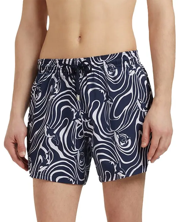 Vilebrequin Orcas Stretch Short 5.5" Swim Trunks - Navy