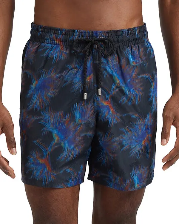 Vilebrequin X Maison Bucol Kyoto Printed Swim Shorts - Black