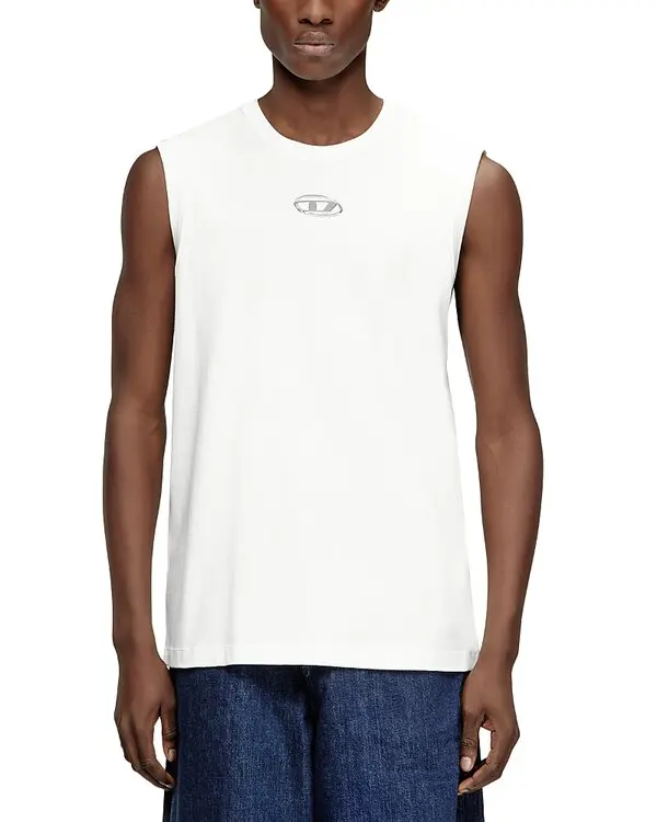 DIESEL Logo Graphic Tank Top - Off White