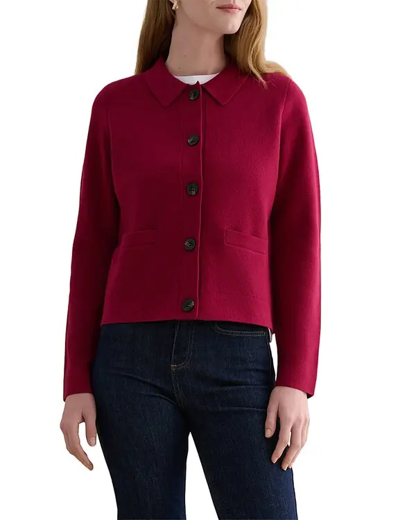 HOBBS LONDON Mia Jacket - Beetroot Pink