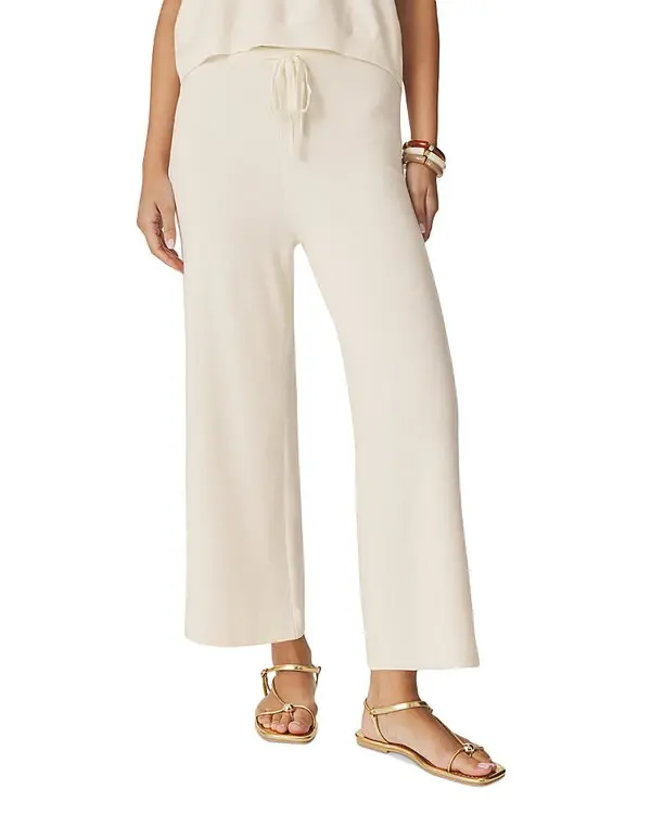 Splendid Christa Cropped Sweater Pants - Shell