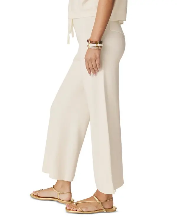 Splendid Christa Cropped Sweater Pants - Shell