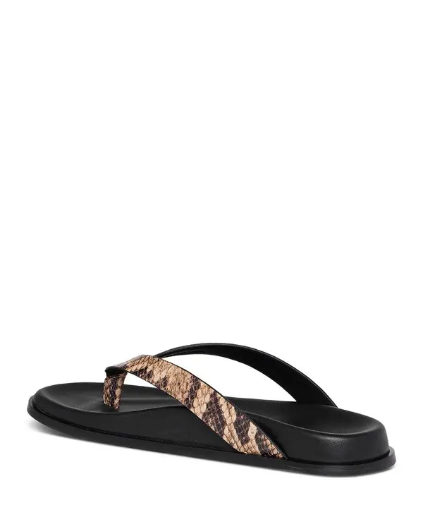 Paige Zadie Flat Sandals - Tan Multi
