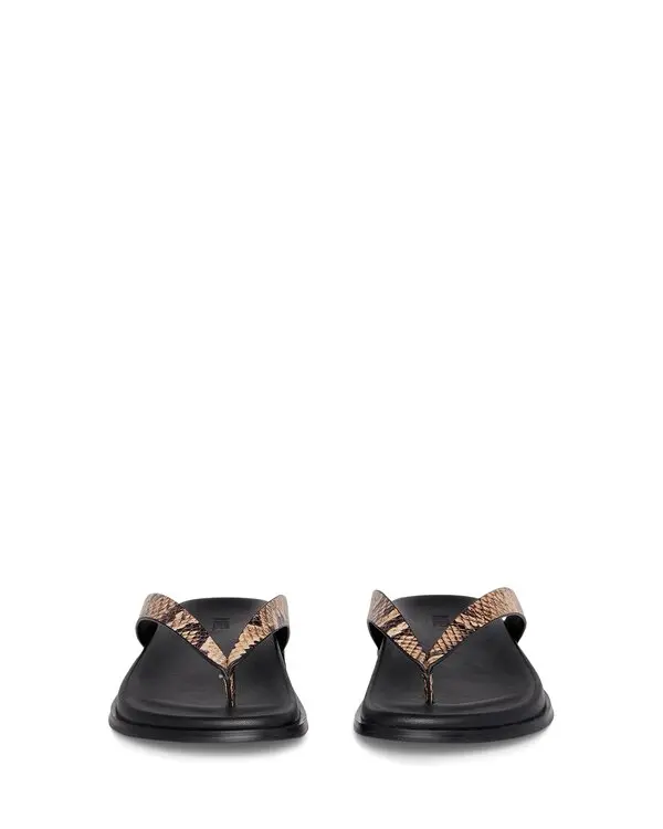 Paige Zadie Flat Sandals - Tan Multi