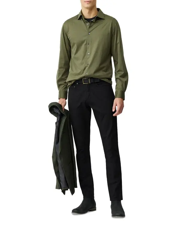 Rodd & Gunn Ascot Park Long Sleeve Slim Fit Shirt - Khaki