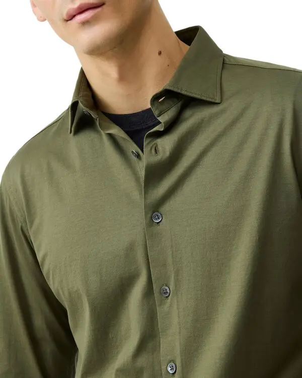 Rodd & Gunn Ascot Park Long Sleeve Slim Fit Shirt - Khaki