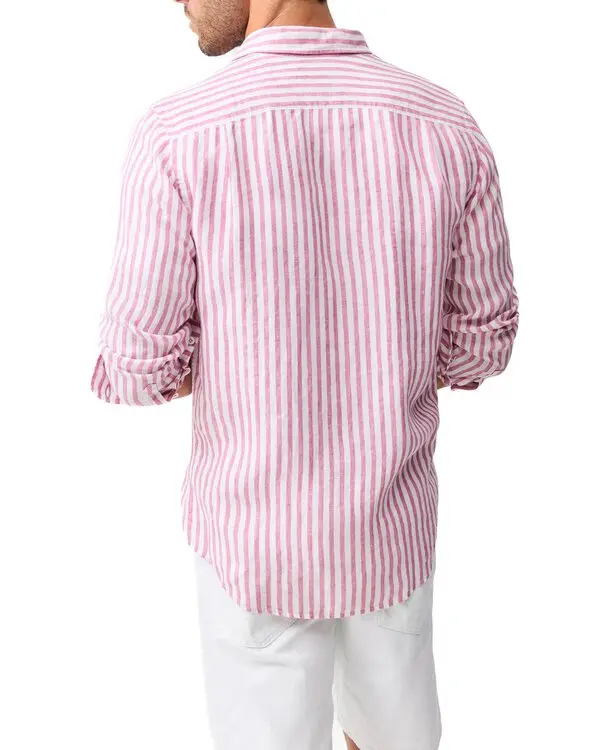 Rodd & Gunn Seadown Linen Striped Shirt - Rosewater