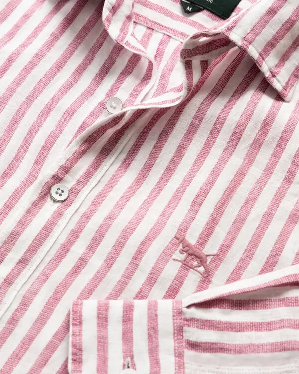 Rodd & Gunn Seadown Linen Striped Shirt - Rosewater