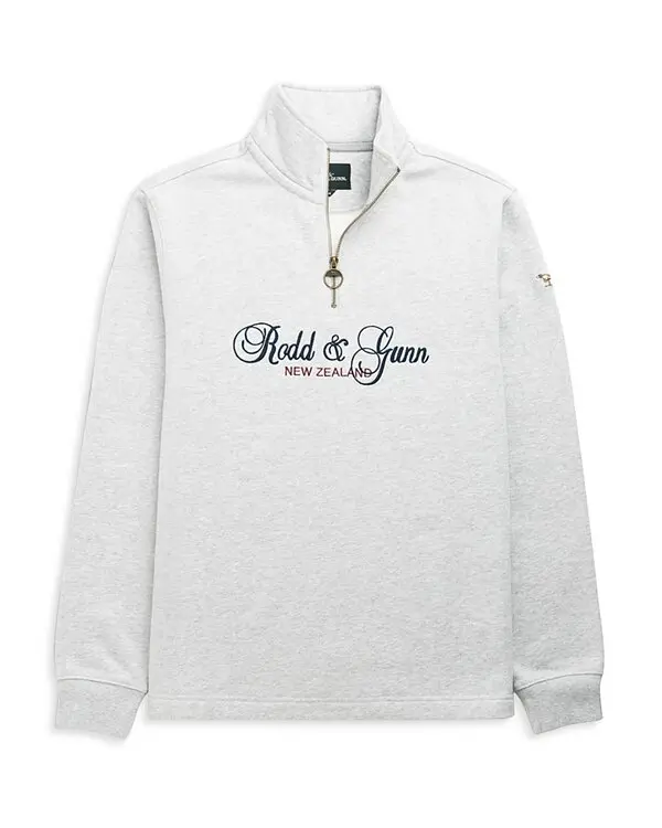 Rodd & Gunn Jubilee Quarter-zip Sweatshirt - Ash