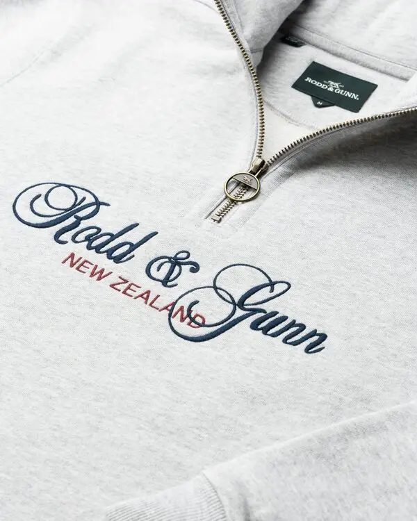 Rodd & Gunn Jubilee Quarter-zip Sweatshirt - Ash