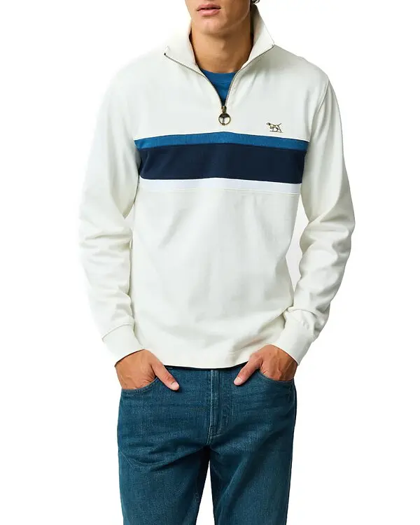 Rodd & Gunn Chesterfield Quarter-zip Sweatshirt - Bone