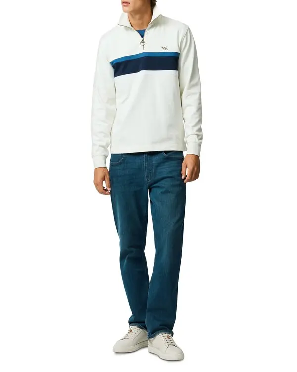 Rodd & Gunn Chesterfield Quarter-zip Sweatshirt - Bone