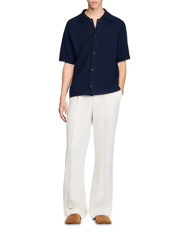 Sandro Jute Shirt - Navy Blue