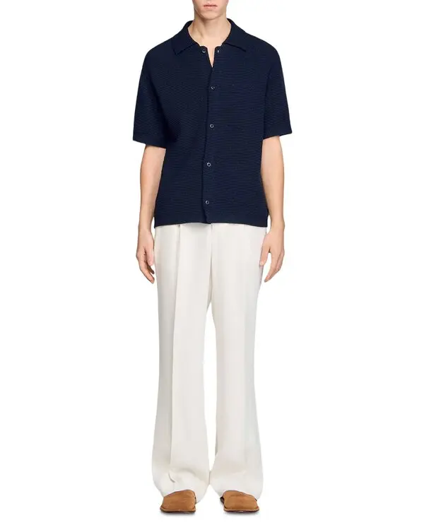 Sandro Jute Shirt - Navy Blue