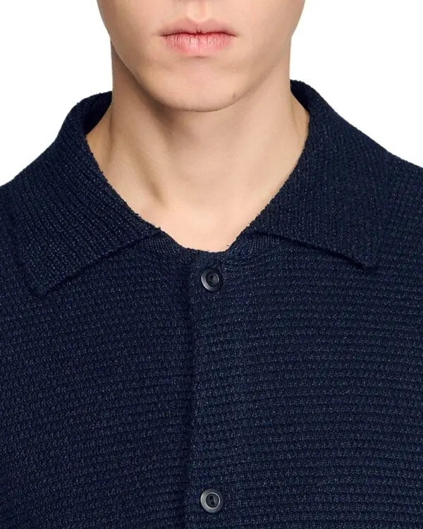 Sandro Jute Shirt - Navy Blue