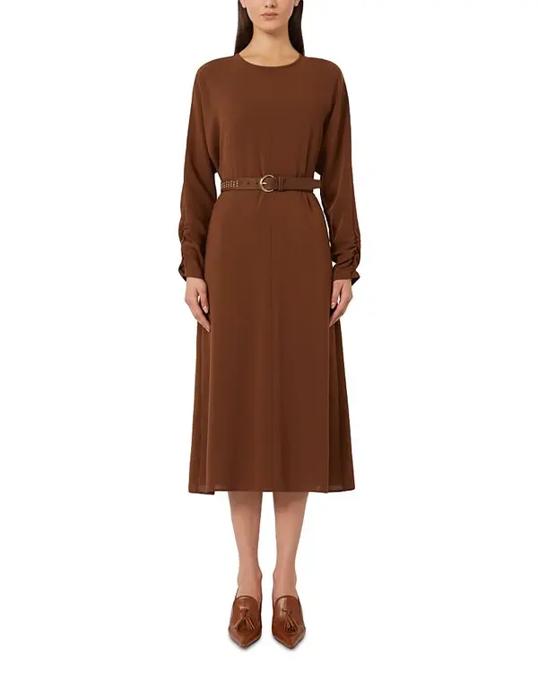 Max Mara Mstzerbino Belted Midi Dress
