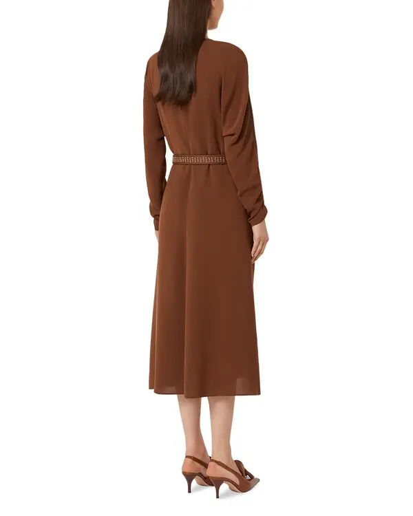 Max Mara Mstzerbino Belted Midi Dress