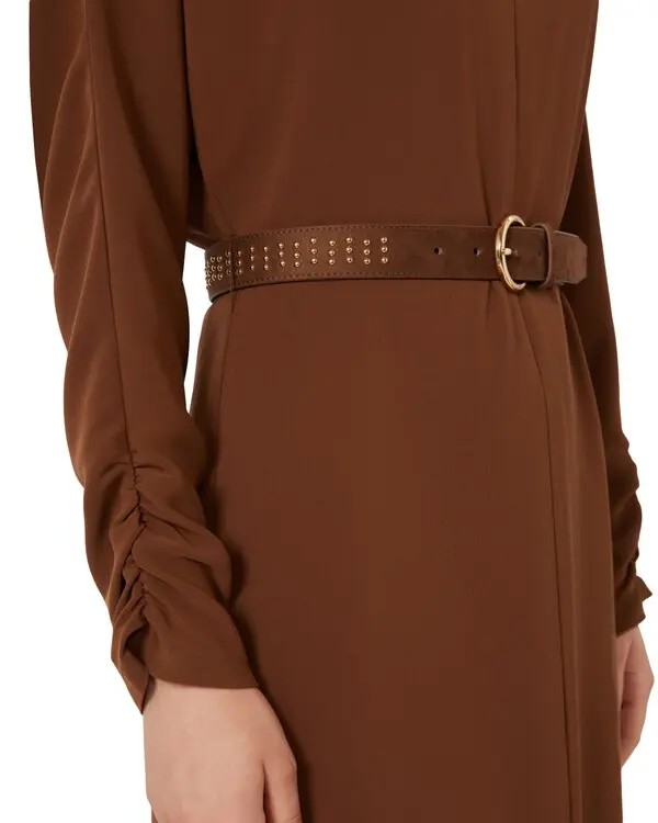 Max Mara Mstzerbino Belted Midi Dress