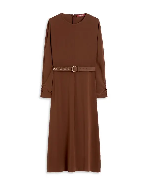 Max Mara Mstzerbino Belted Midi Dress
