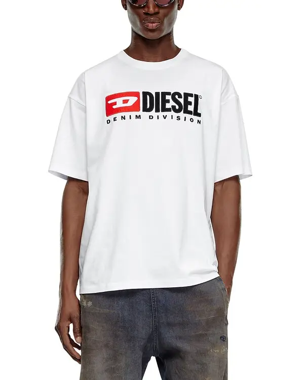 DIESEL® Relaxed Fit Logo Graphic T-shirt - White