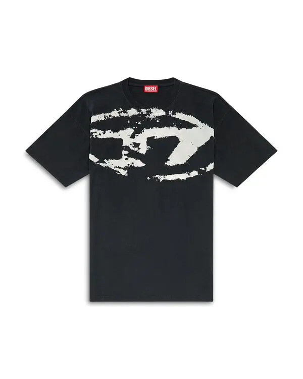 DIESEL® Relaxed Fit Logo Graphic T-shirt - Black