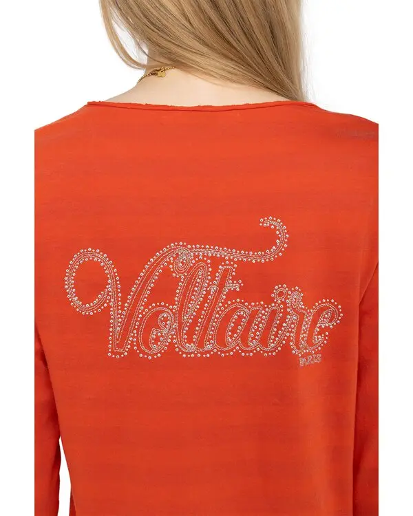 Zadig&Voltaire Tuni Henley Tee - Spice