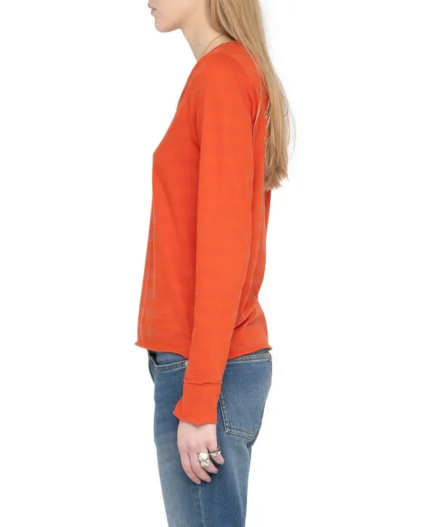 Zadig&Voltaire Tuni Henley Tee - Spice