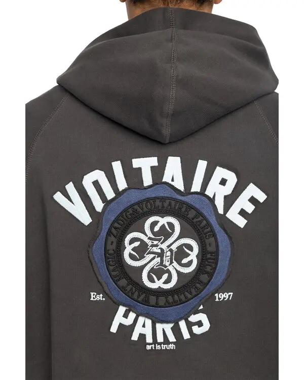 Zadig&Voltaire Georgio Logo Graphic Hoodie - Carbone