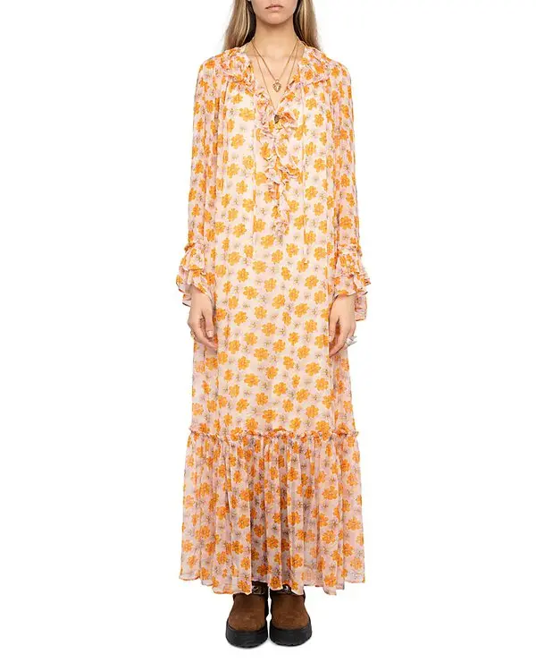 Zadig&Voltaire Ralicel Chiffon Dress - Cream