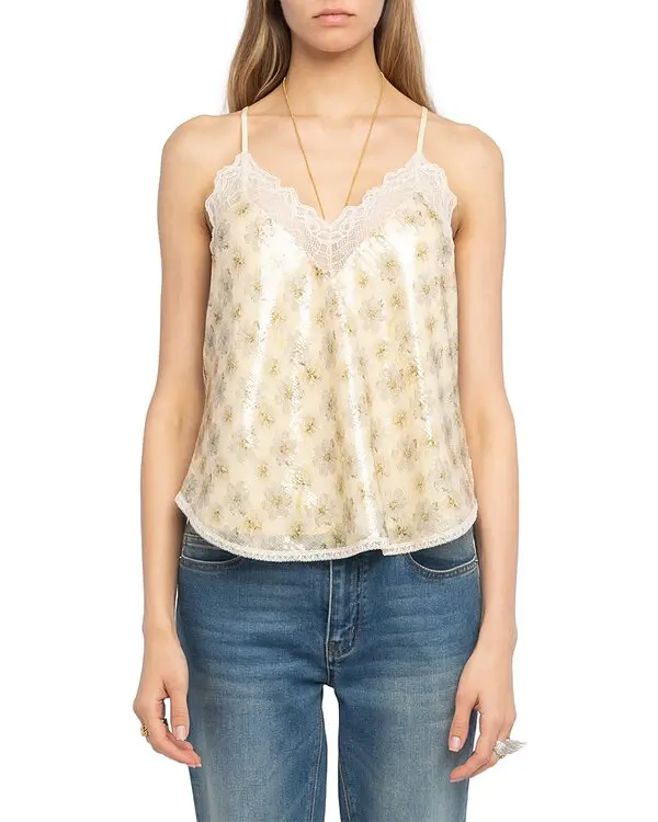 Zadig&Voltaire Christy Sequinned Camisole - Vanille