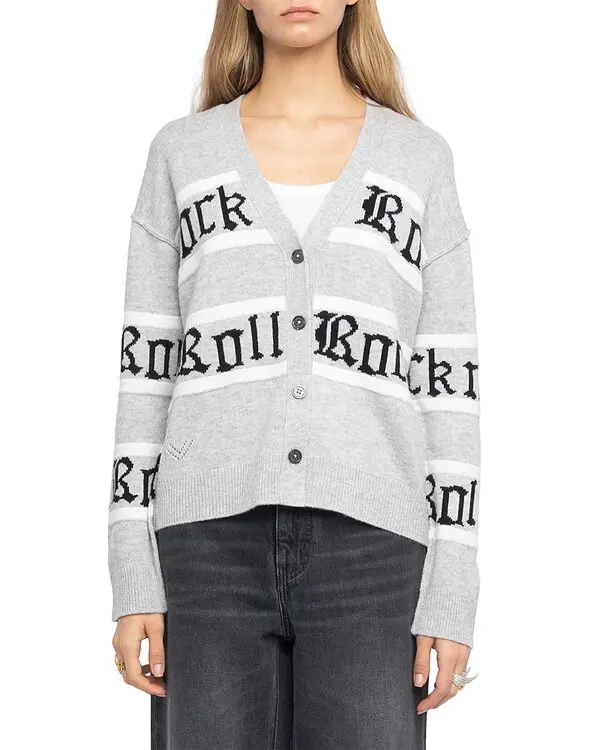 Zadig&Voltaire Wool-blend V-neck Cardigan