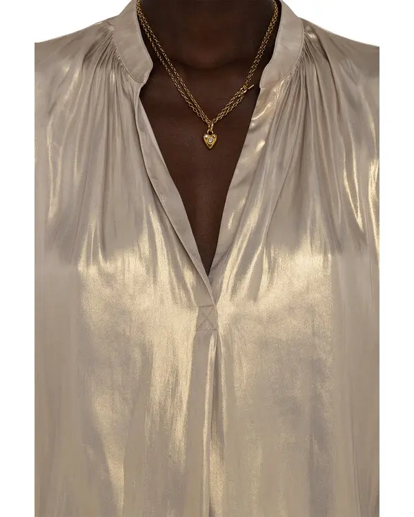 Zadig&Voltaire Tink Satin Blouse - Gold