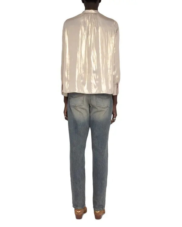 Zadig&Voltaire Tink Satin Blouse - Gold